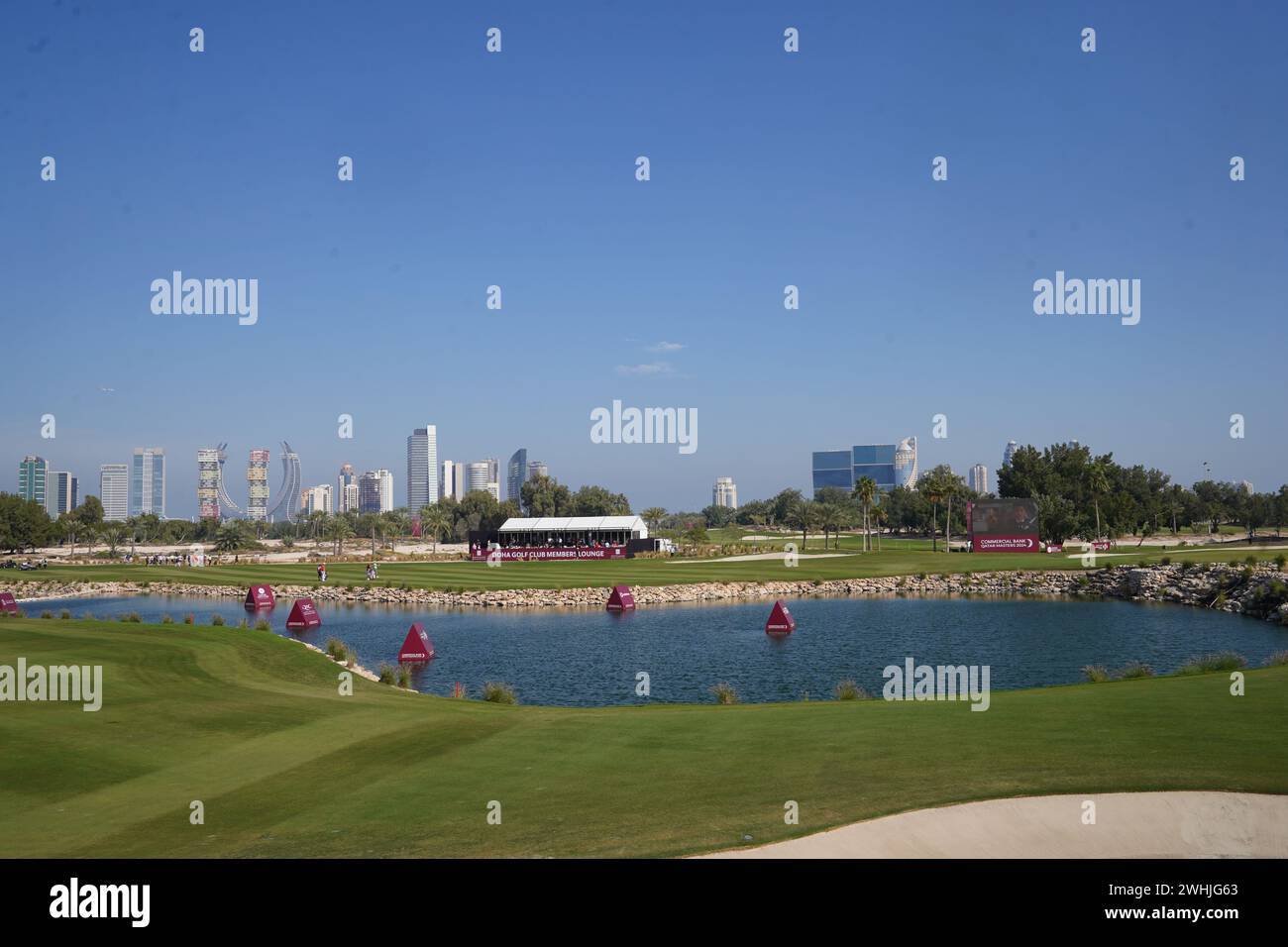 Crowd at the Commercial Bank Qatar Masters 2024 Stock Photo - Alamy