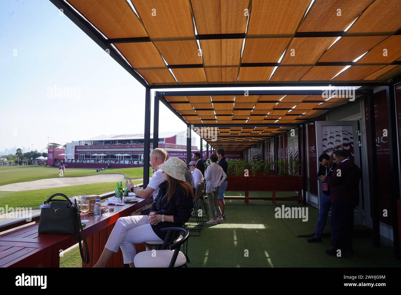 Crowd at the Commercial Bank Qatar Masters 2024 Stock Photo - Alamy