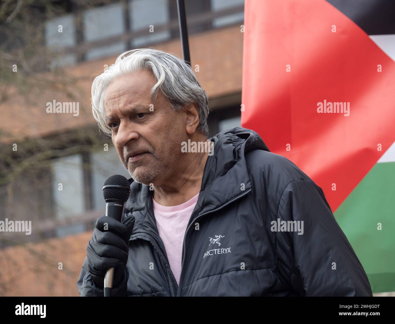 London, UK. 10 Feb 2024. A rally outside Ealing Town hall was one of ...