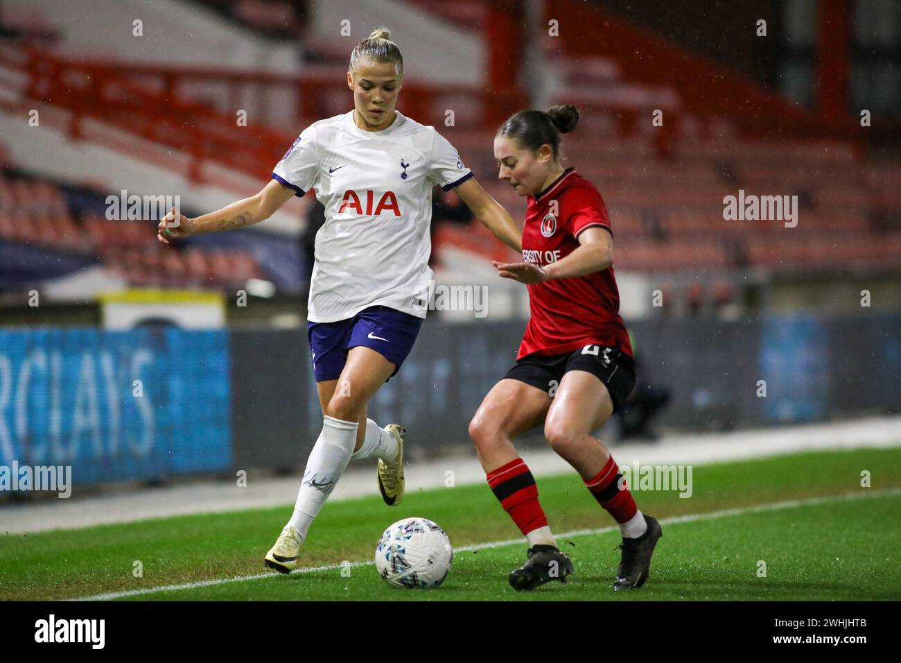 London, England. 10 February, 2024. Celin Bizet Ildhusøy of Tottenham ...