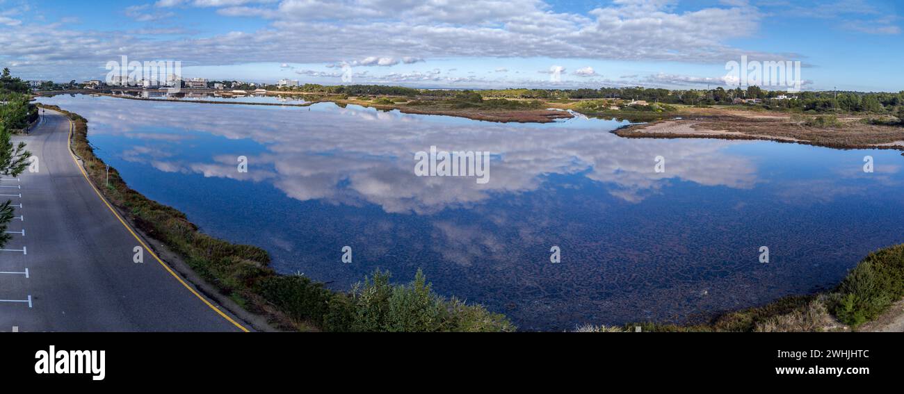 Sa Vall salt lake Stock Photo - Alamy