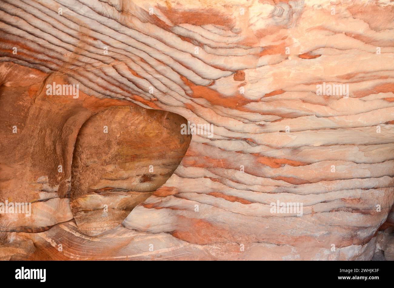 sanstone colors in petra, jordan Stock Photo - Alamy