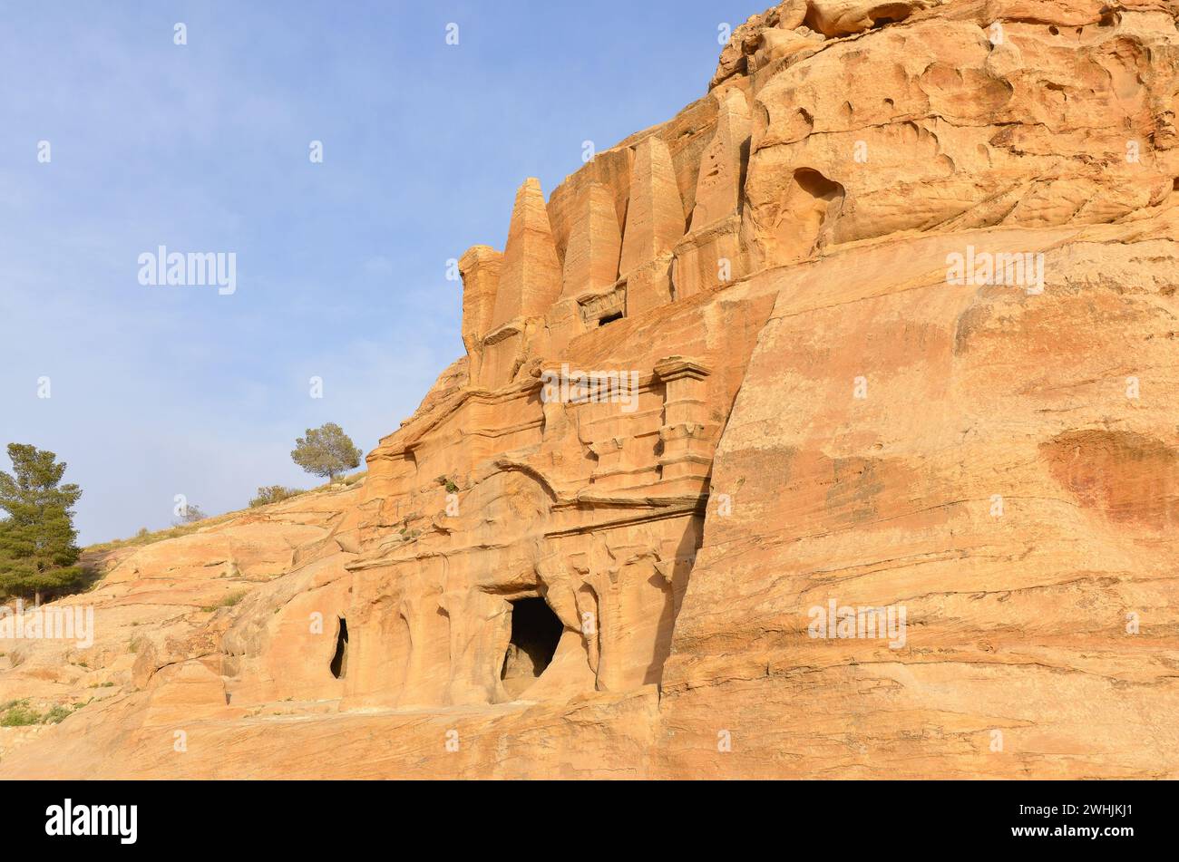 Petra ruins at the sunset Stock Photo - Alamy