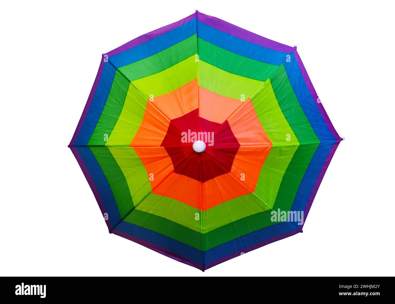 umbrella in LGBT colors on a white background Stock Photo - Alamy
