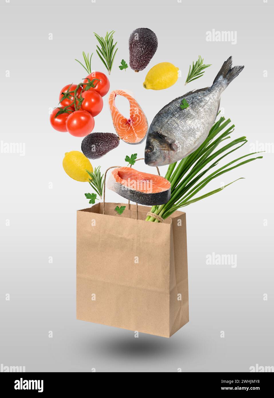 Levitating food hi-res stock photography and images - Alamy