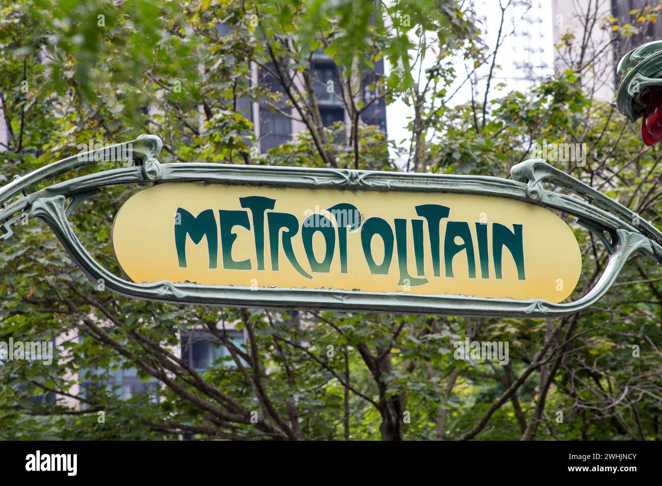 Ornate Art Nouveau French metro gate relocated at the St-Antoine ...