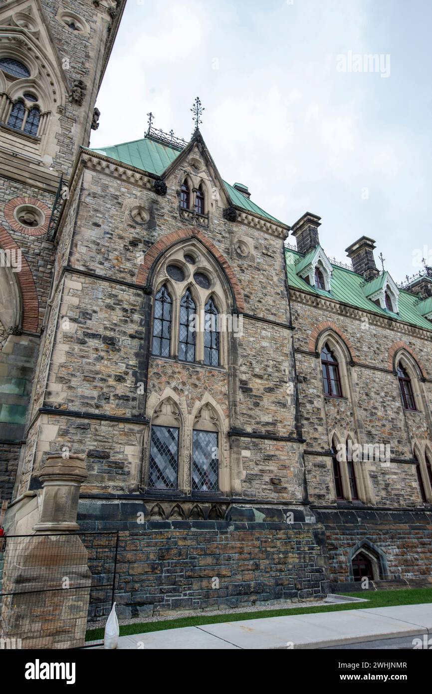 View of the East block of parliament hill in Ottawa, Canada Stock Photo ...