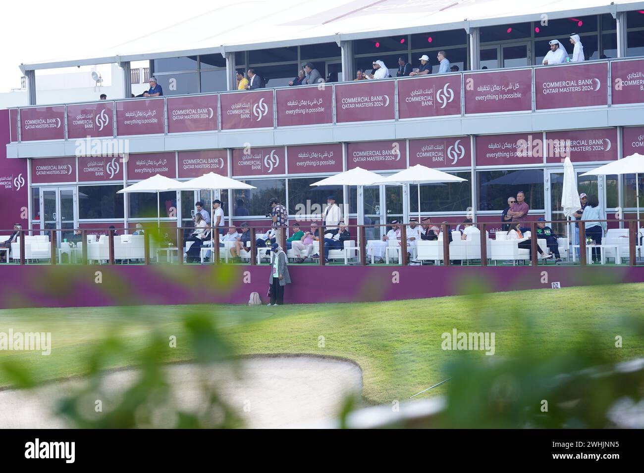 Crowd at the Commercial Bank Qatar Masters 2024 Stock Photo - Alamy