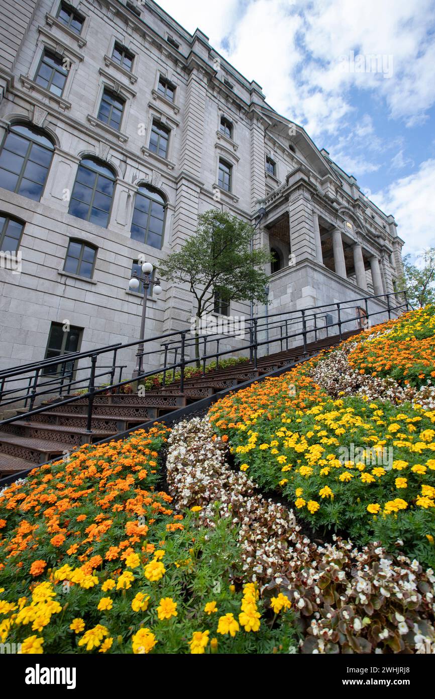 View of ancient architecture of Quebec City. As the capital of the ...
