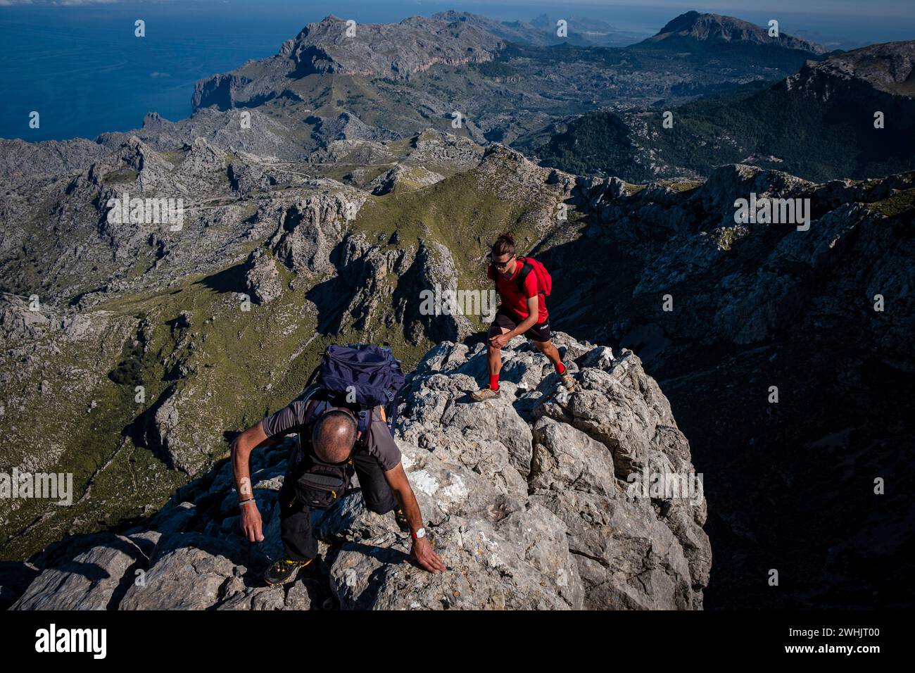 Ascent to the Morro d'en Pelut Stock Photo - Alamy