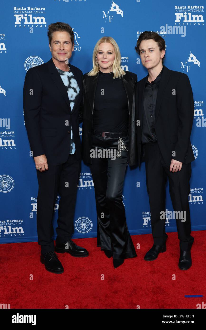 Santa Barbara, USA. 10th Feb, 2024. Rob Lowe, Sheryl Berkoff, and John ...