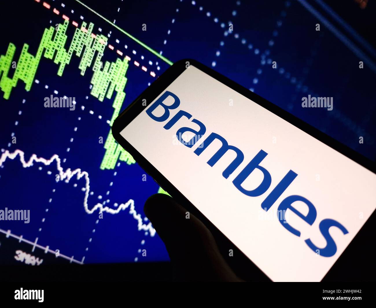 Konskie, Poland - February 09, 2024: Brambles Limited company logo ...