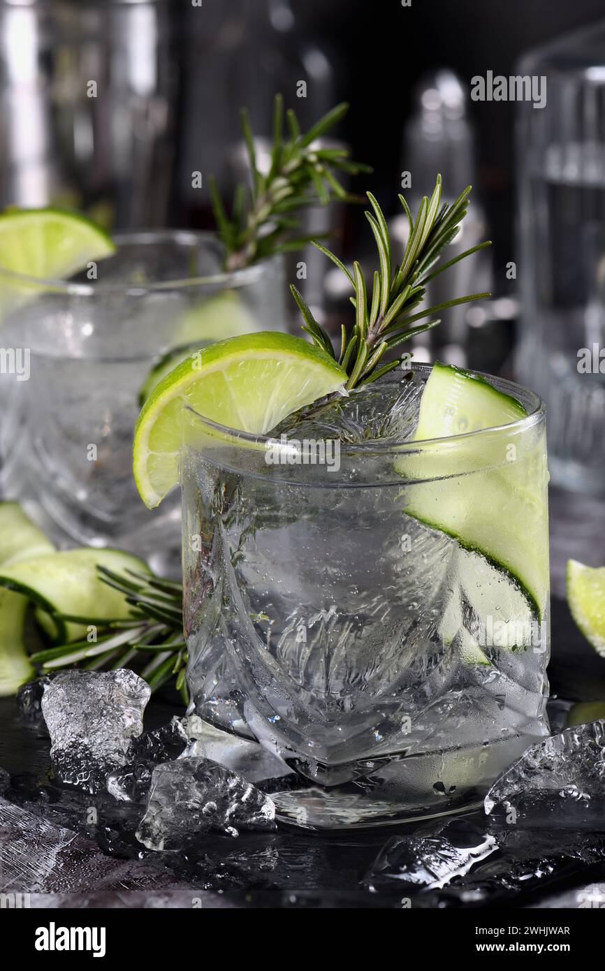 Gin tonic vodka tonic slice hi-res stock photography and images - Alamy