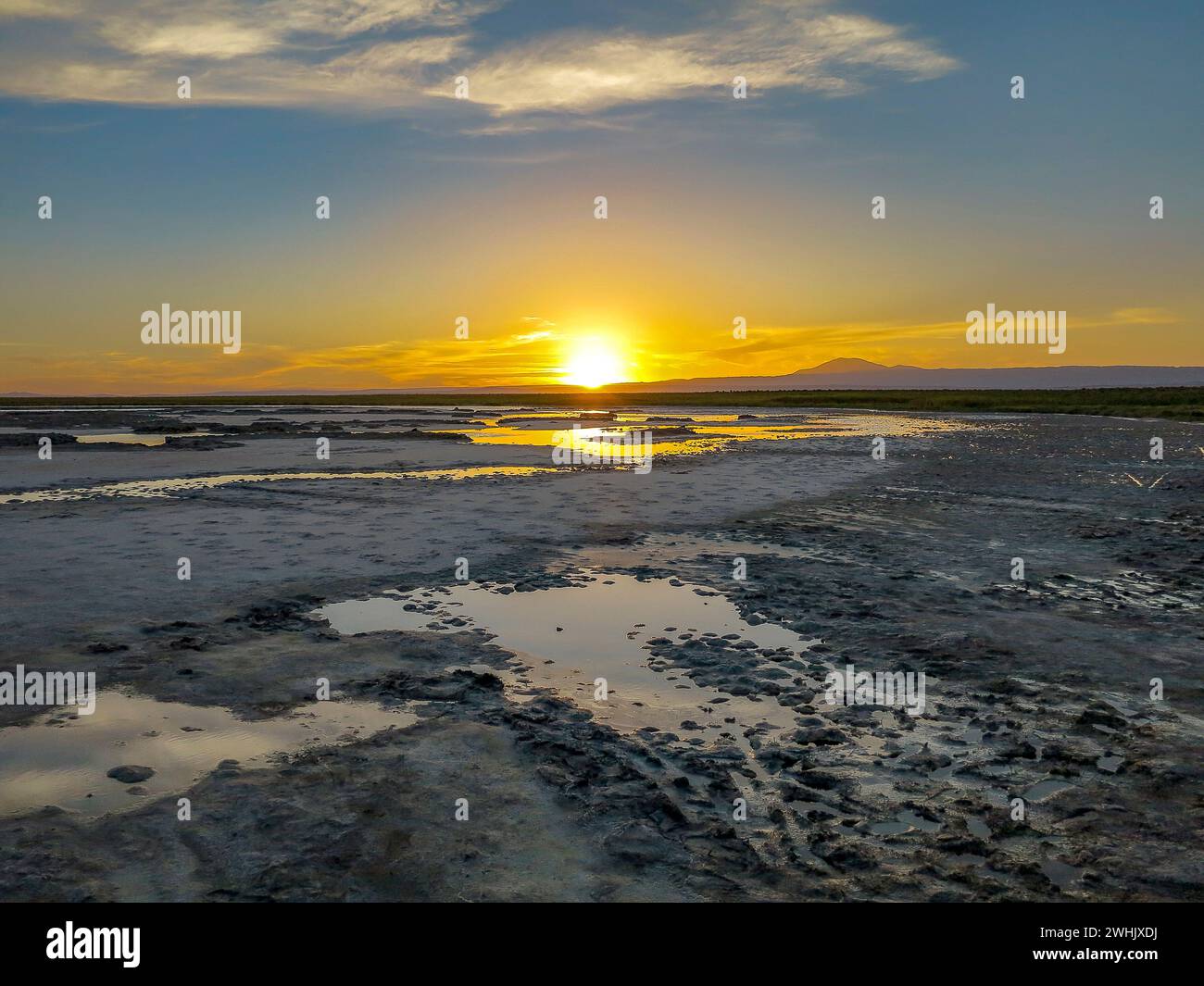 colorful sunset in the Atacama desert, Chile Stock Photo - Alamy