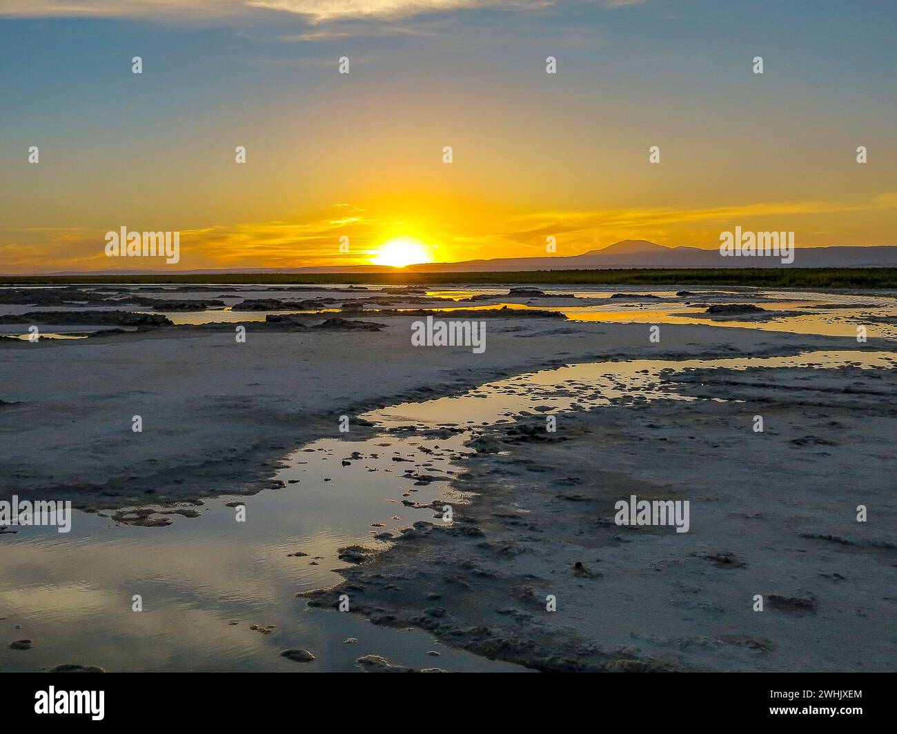 colorful sunset in the Atacama desert, Chile Stock Photo - Alamy