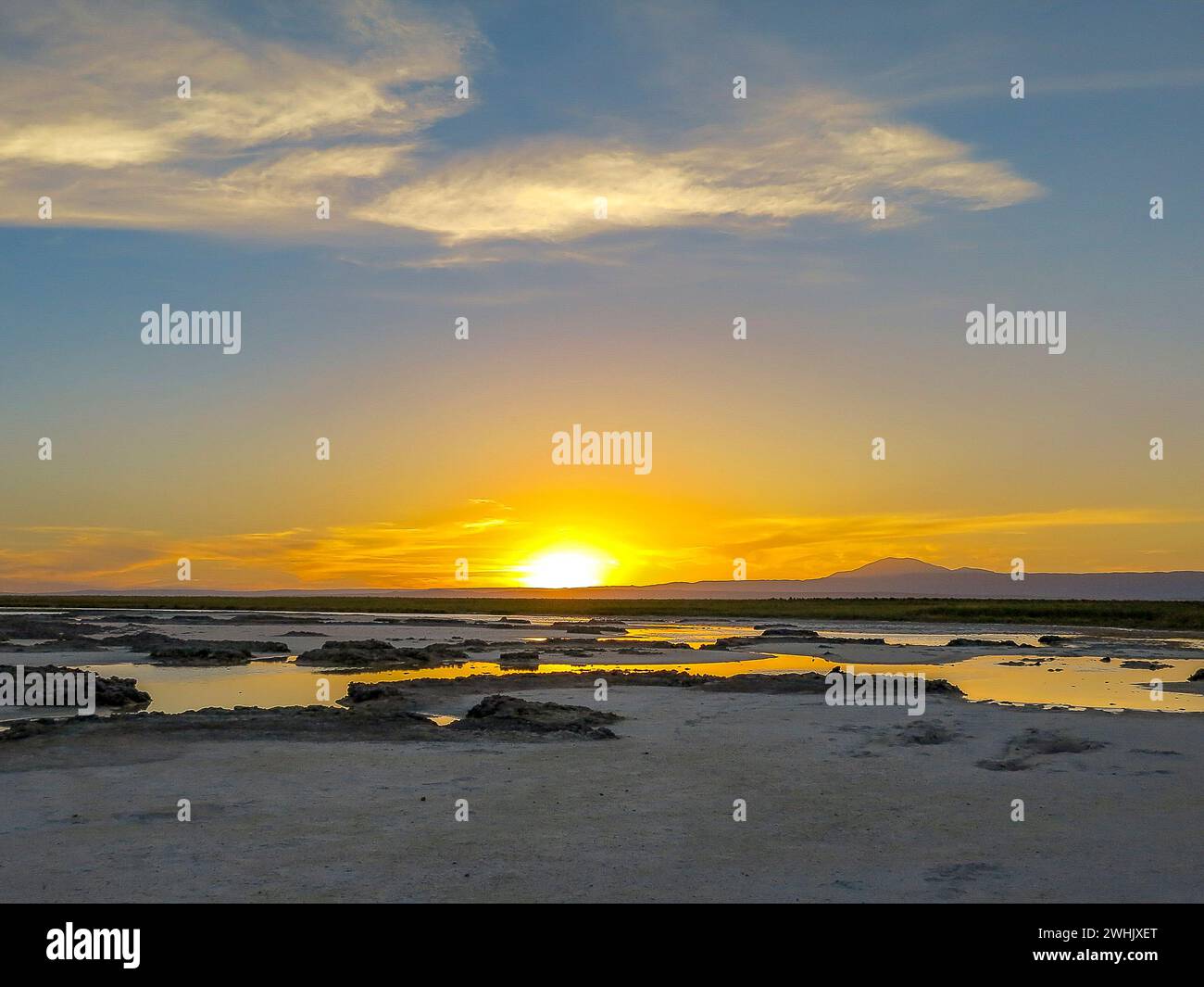 colorful sunset in the Atacama desert, Chile Stock Photo - Alamy
