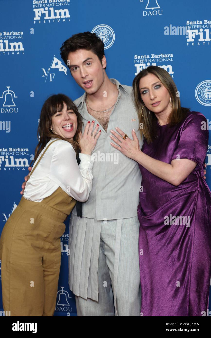 Santa Barbara, USA. 10th Feb, 2024. Natasha Leggero, Benito Skinner ...