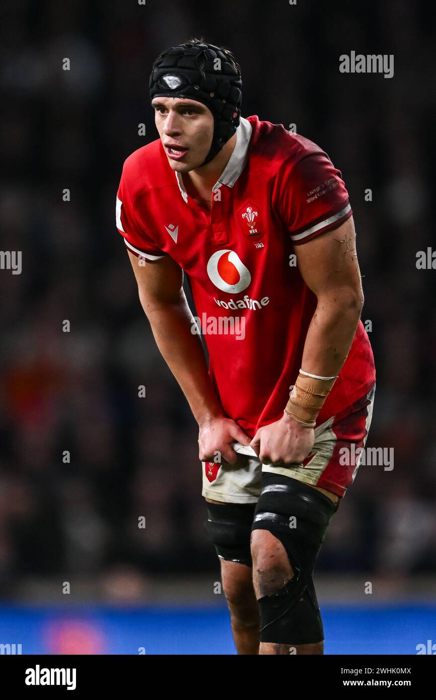 Dafydd Jenkins of Wales during the 2024 Guinness 6 Nations match ...