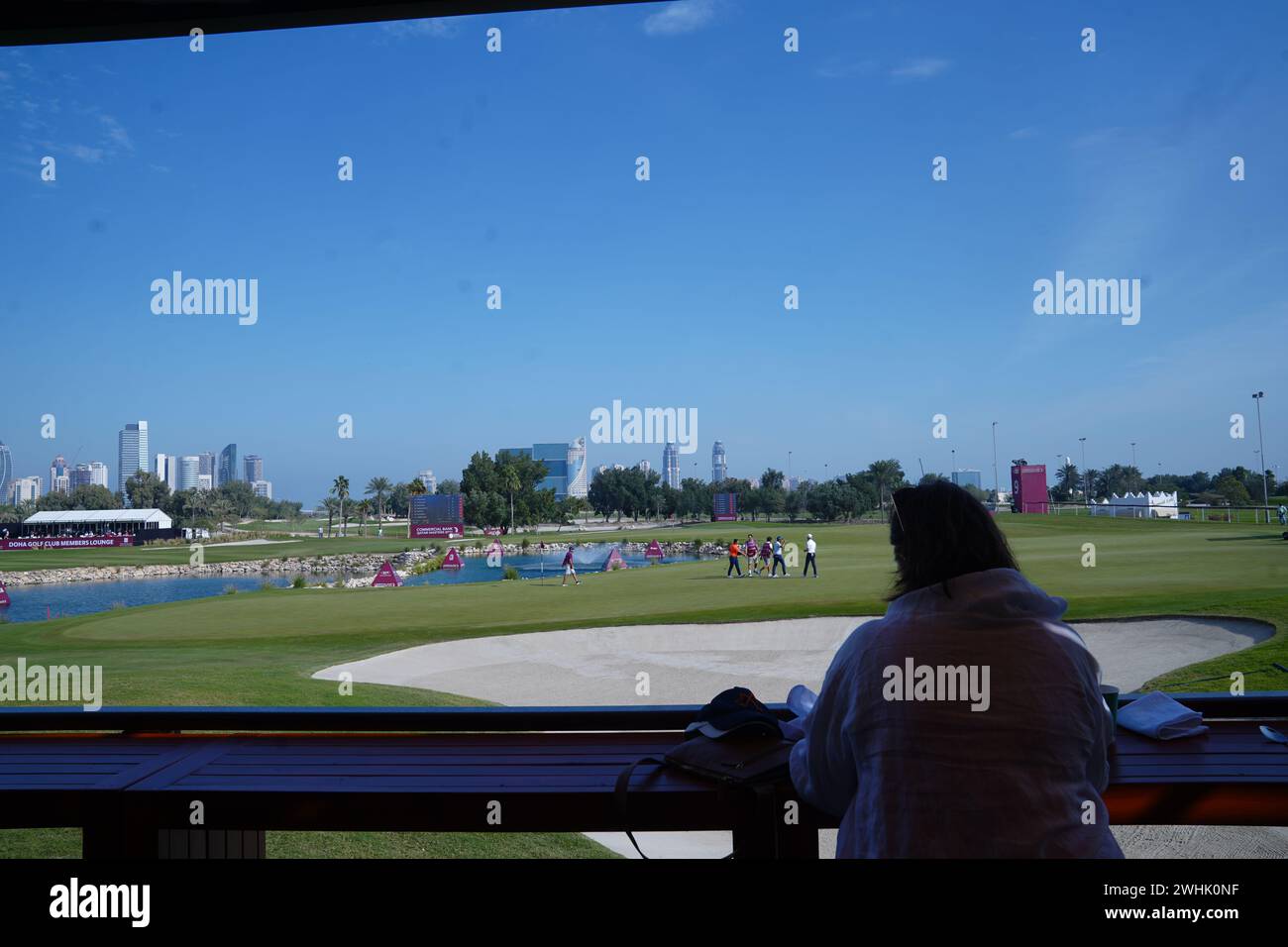 Crowd at the Commercial Bank Qatar Masters 2024 Stock Photo - Alamy