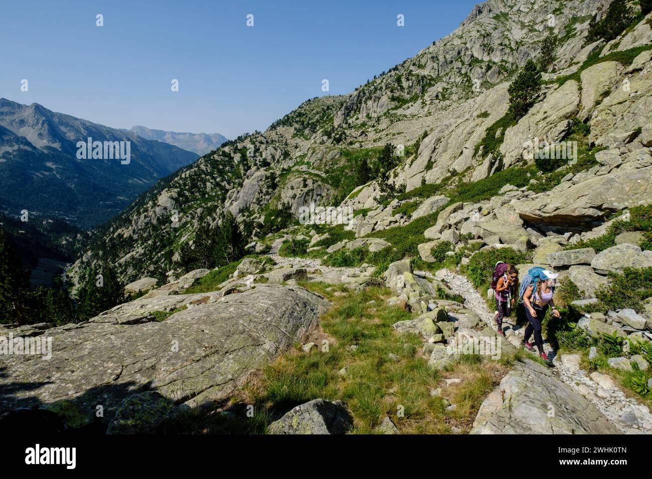 Ibones azules and BachimaÃ±a alto route Stock Photo - Alamy