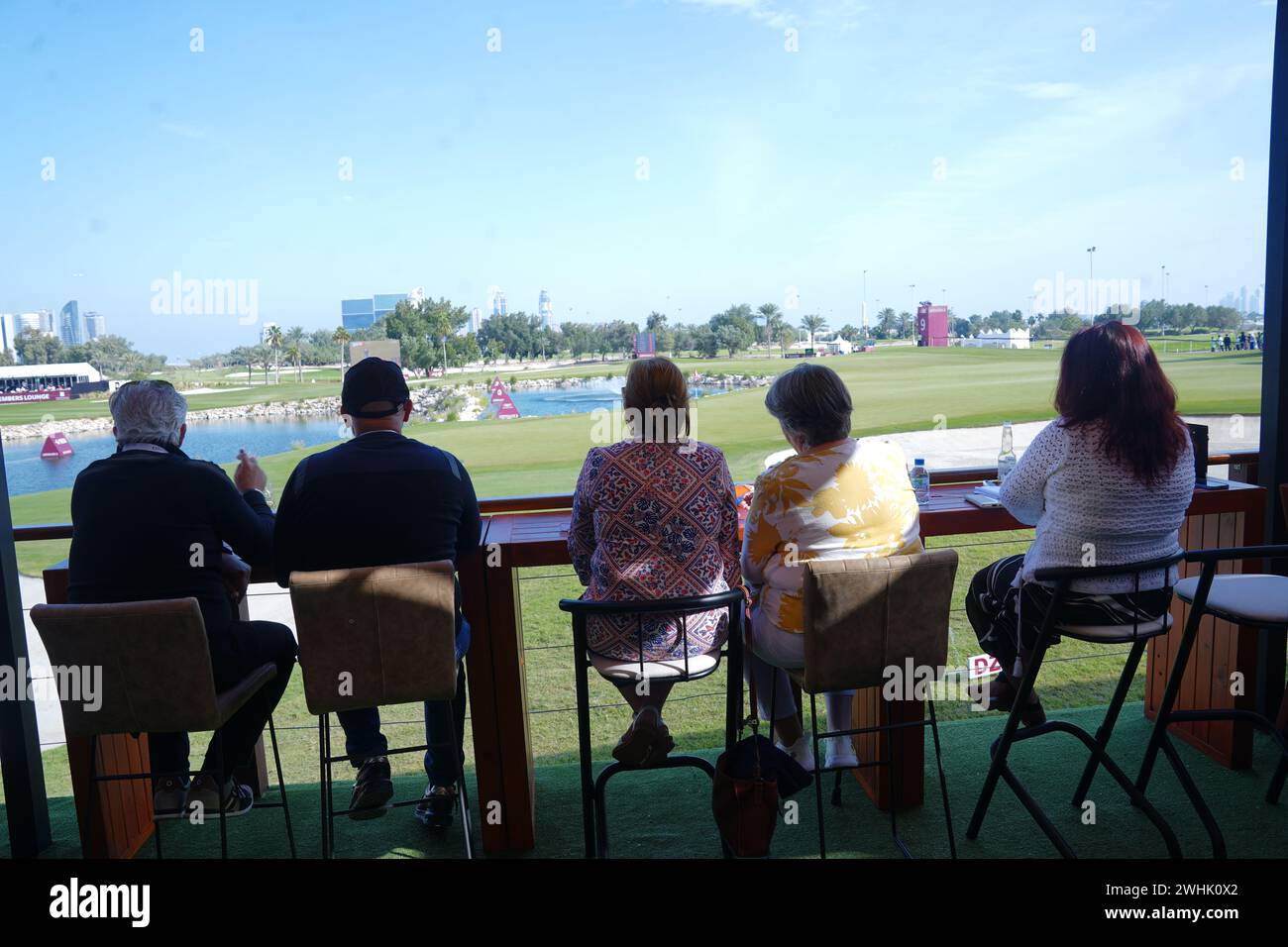 Crowd at the Commercial Bank Qatar Masters 2024 Stock Photo - Alamy