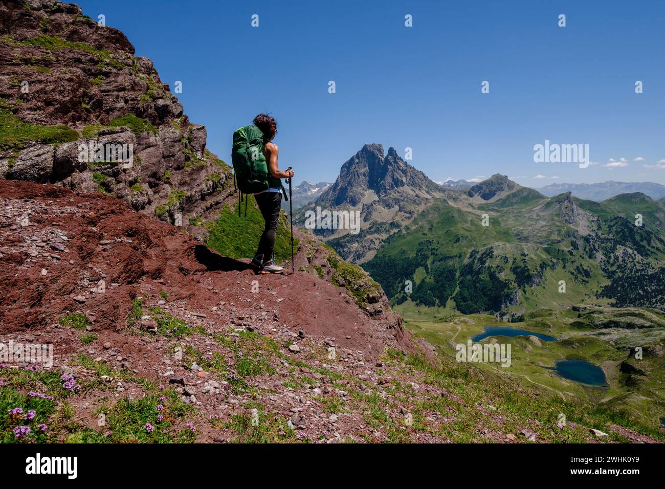 Ascending Ayous peak Stock Photo - Alamy