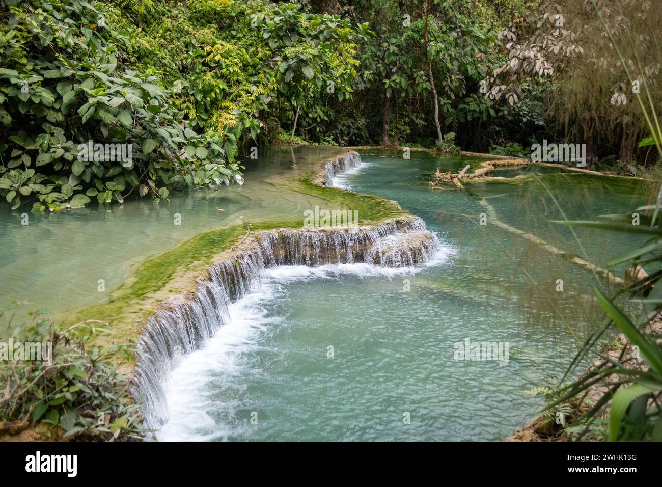 Kuang si waterfall park hi-res stock photography and images - Alamy