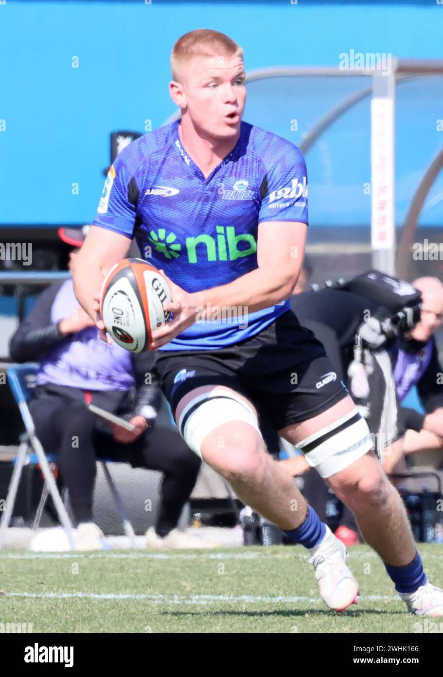 February 10, 2024, Yokohama, Japan - New Zealand's Auckland Blues ...