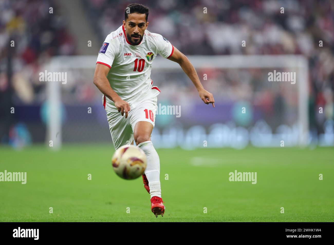 Lusail, Qatar. 10th Feb, 2024. Mousa Tamari (JOR) Football/Soccer : AFC ...