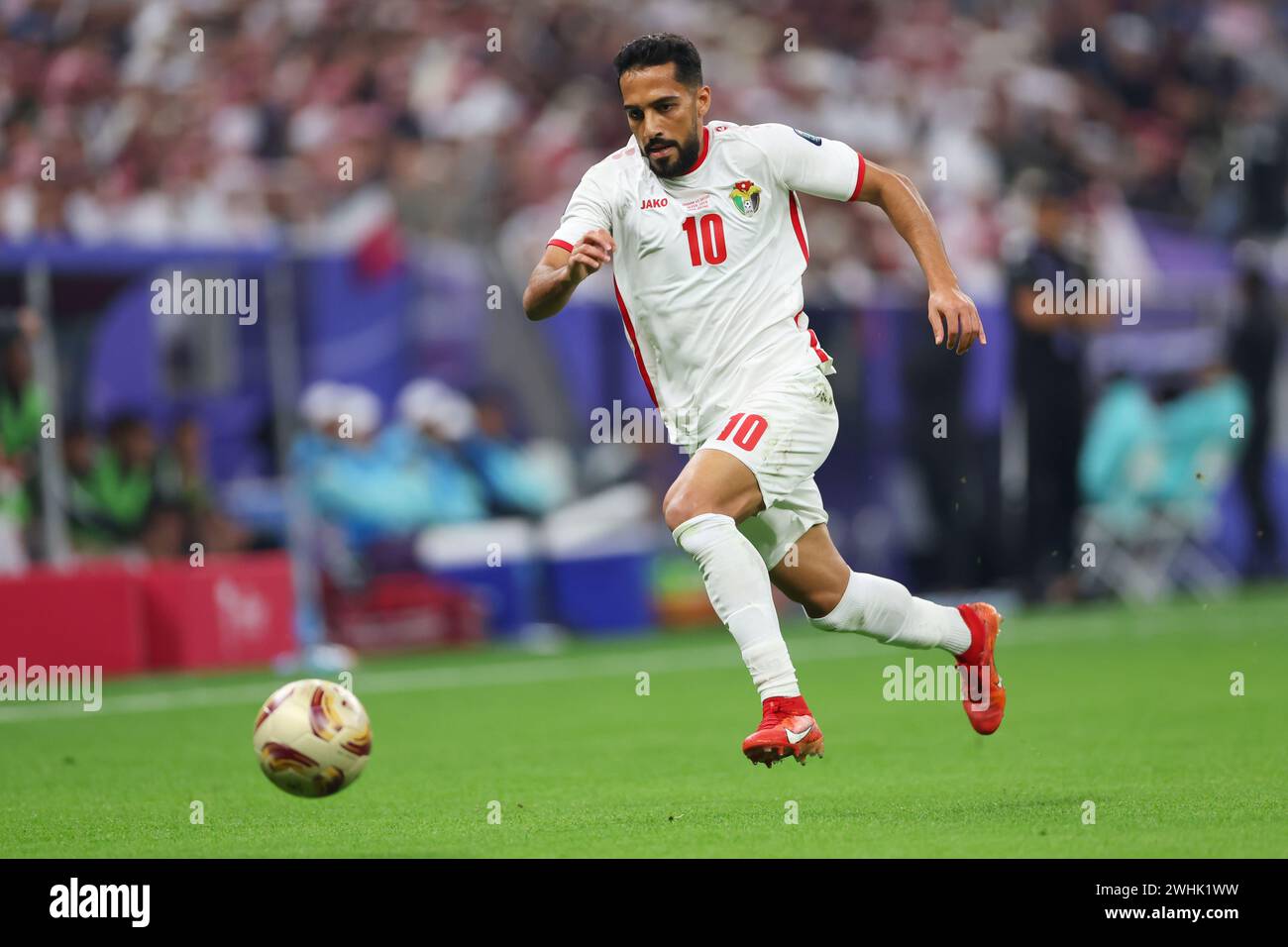 Lusail, Qatar. 10th Feb, 2024. Mousa Tamari (JOR) Football/Soccer : AFC ...