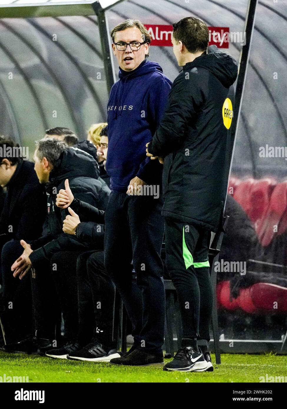 ALMERE - Almere City FC coach Alex Pastoor during the Dutch Eredivisie ...