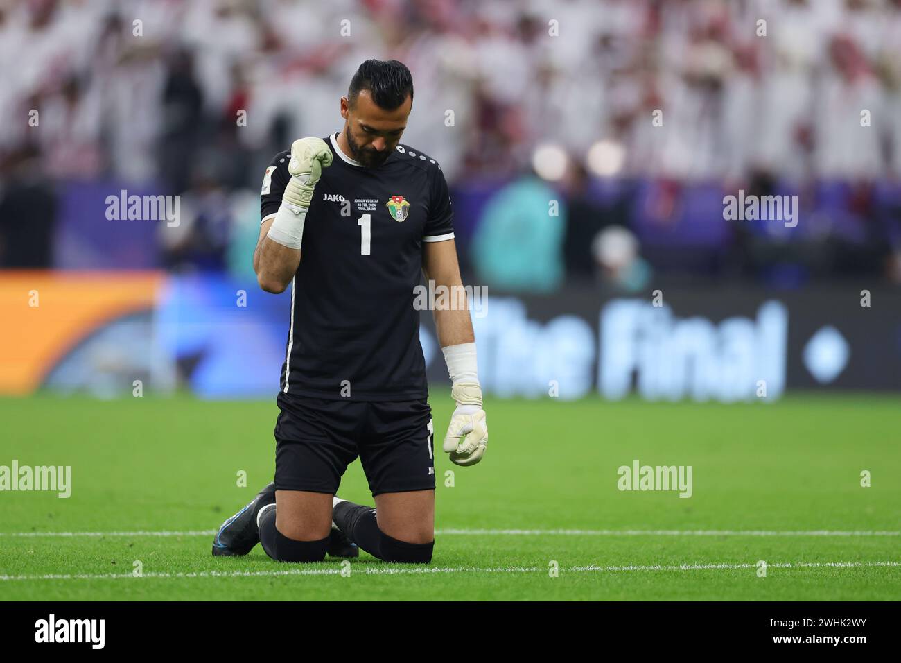 Lusail, Qatar. 10th Feb, 2024. Yazeed Abulaila (JOR) Football/Soccer ...