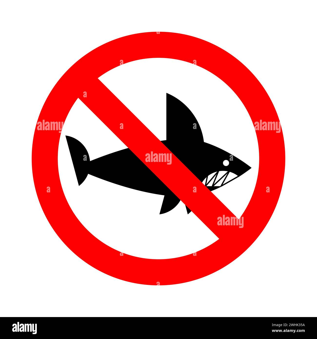 Prohibition of swimming Stock Vector Images - Alamy