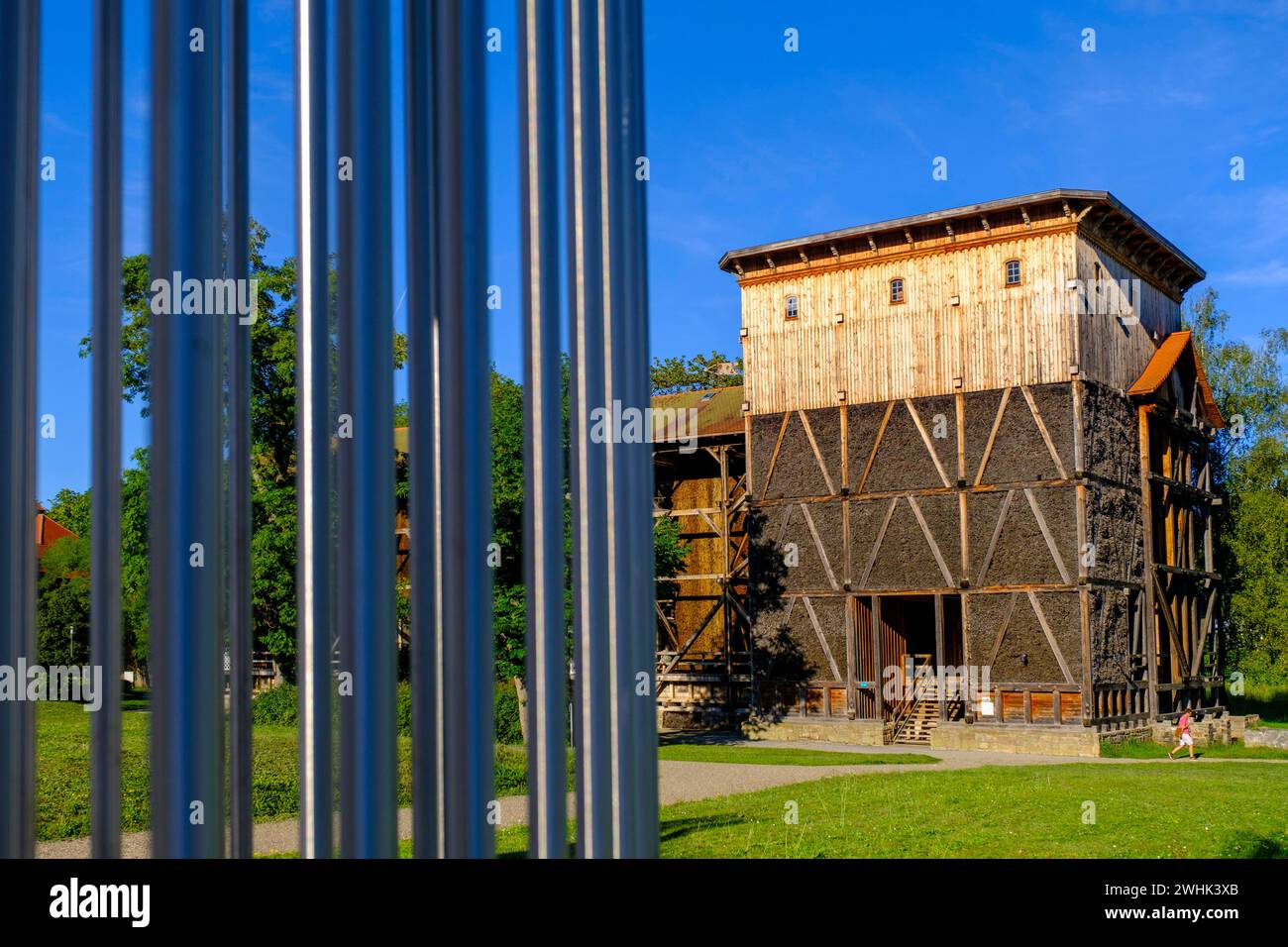 Graduation tower, graduation building, salt works, with modern ...