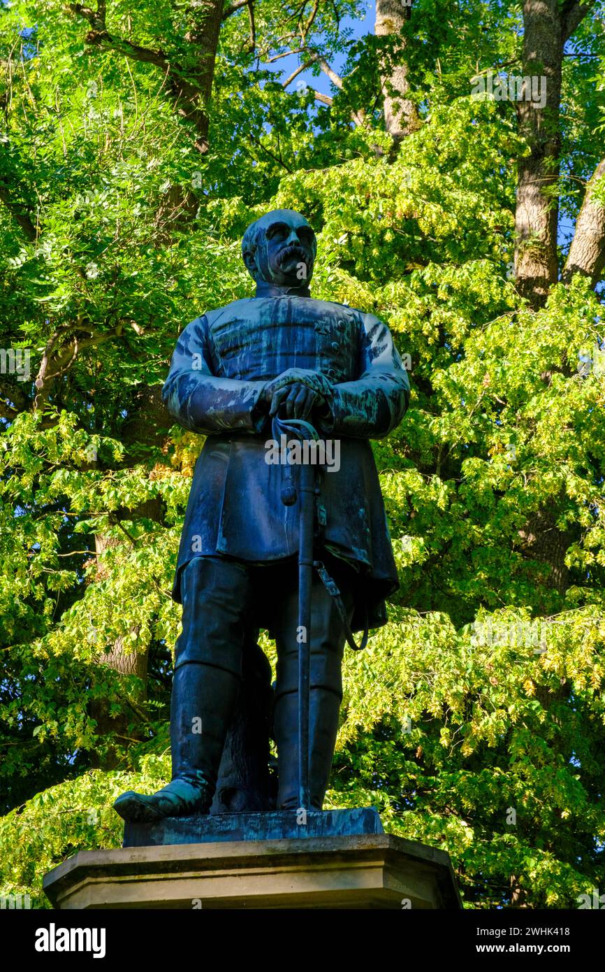 Bismarck monument at the graduation tower, graduation building, salt ...