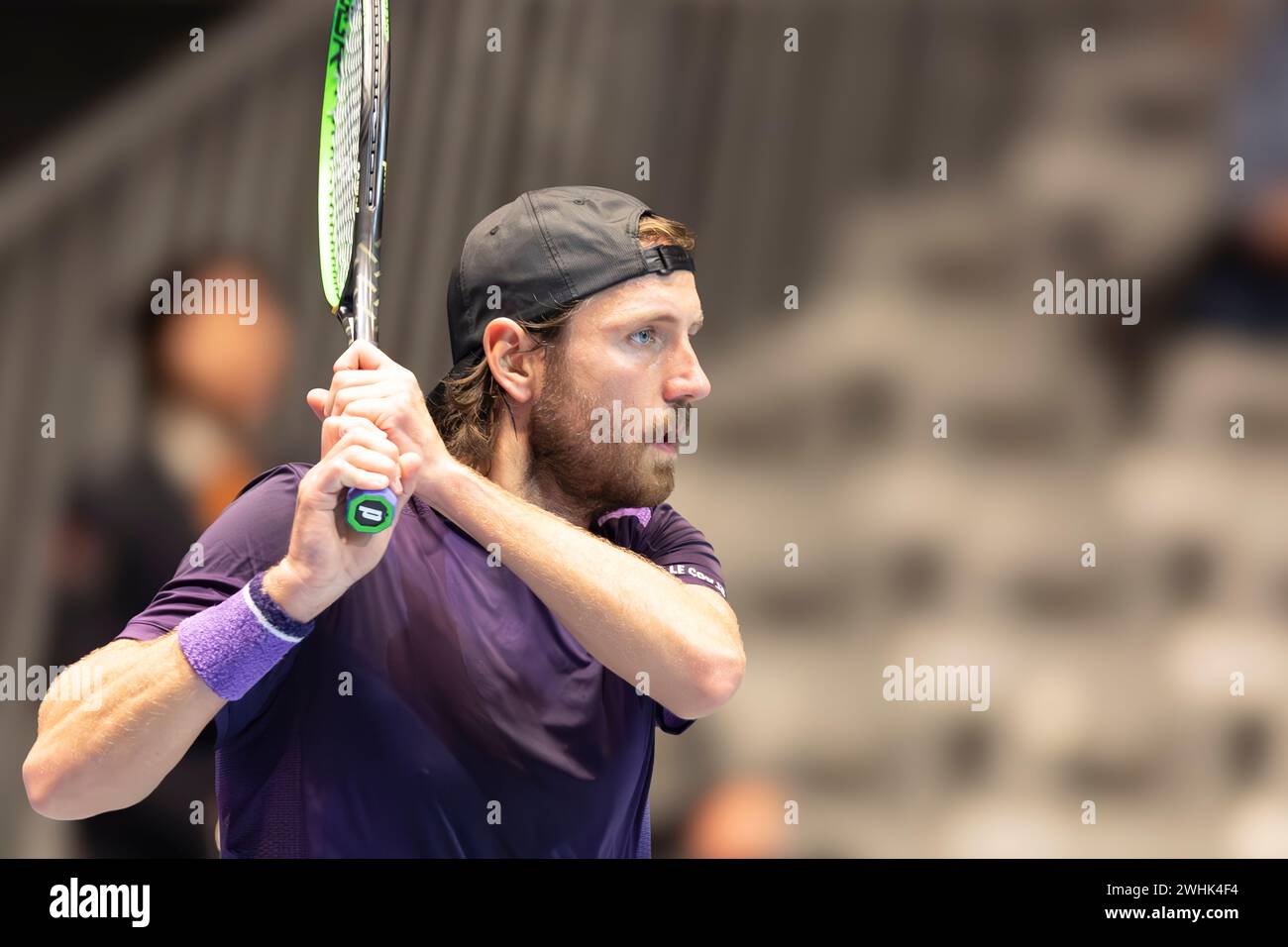 Oslo, Norway 10 February 2024 Lucas Pouille of France looks on during ...