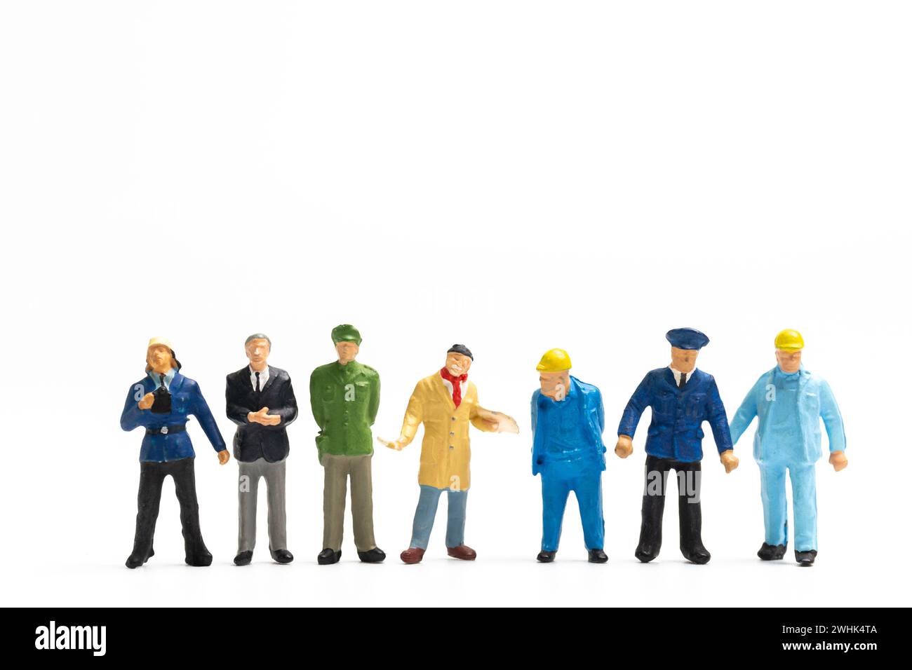 Miniature people working Cut Out Stock Images & Pictures - Alamy