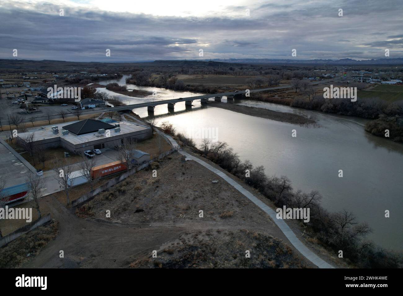 The Green River, a tributary of the Colorado River, flows on Thursday, Jan. 25, 2024, in Green ...