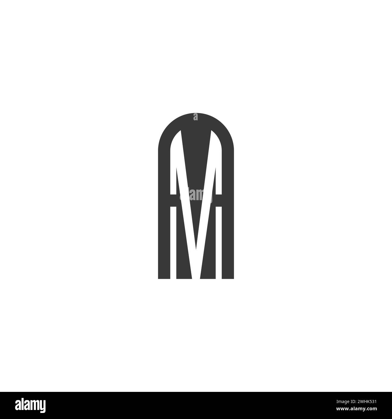 Alphabet Initials logo AM, MA, M and A Stock Vector Image & Art - Alamy
