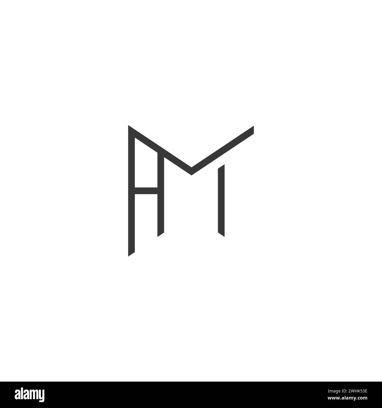 Alphabet Initials logo AM, MA, M and A Stock Vector Image & Art - Alamy