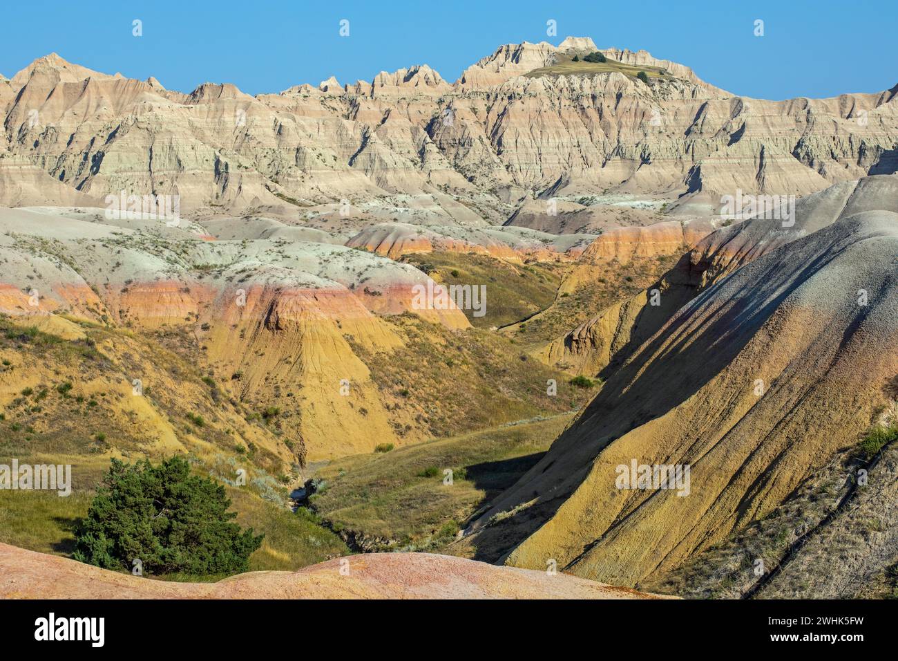 Badlands National Park, USA, erosion landscape Stock Photo - Alamy