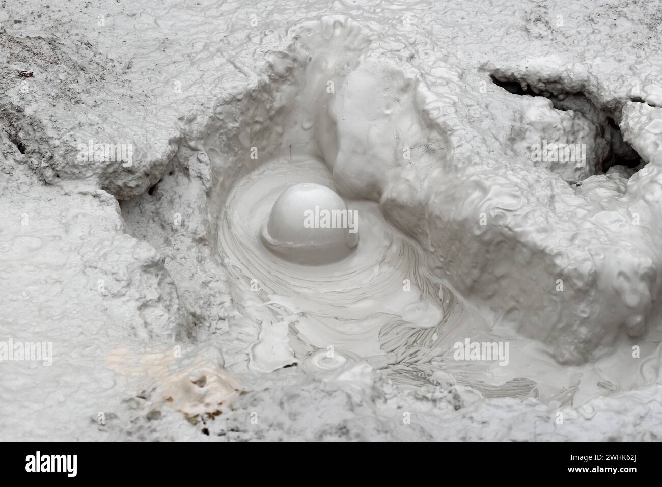Mud volcano, Hayden Valley, Yellowstone NP Stock Photo - Alamy