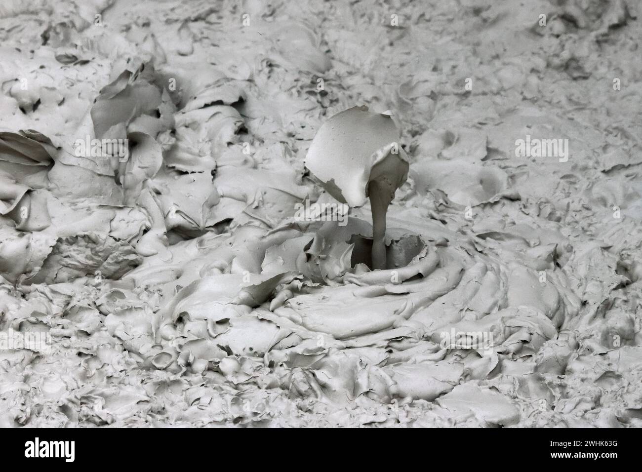 Mud volcano, Hayden Valley, Yellowstone NP Stock Photo - Alamy