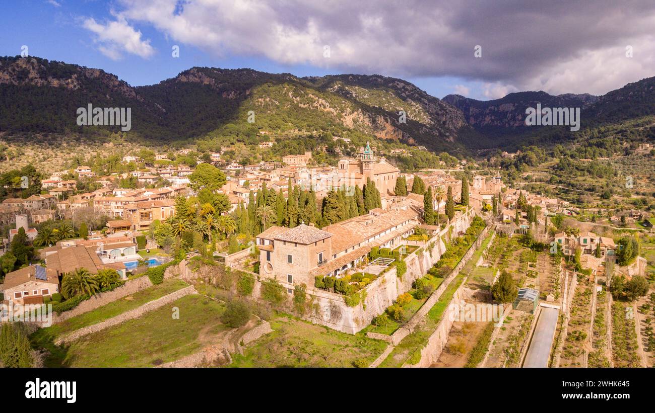 Aerial view of valldemossa mallorca hi-res stock photography and images ...