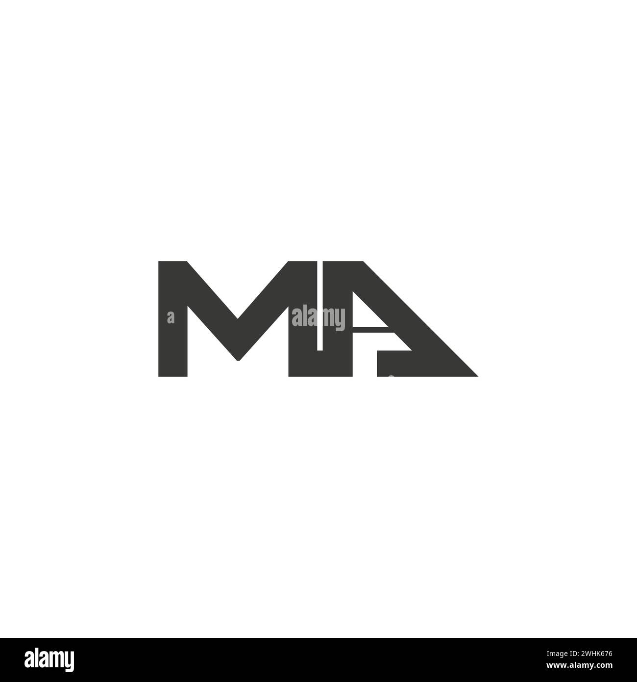 Alphabet Initials logo AM, MA, M and A Stock Vector Image & Art - Alamy