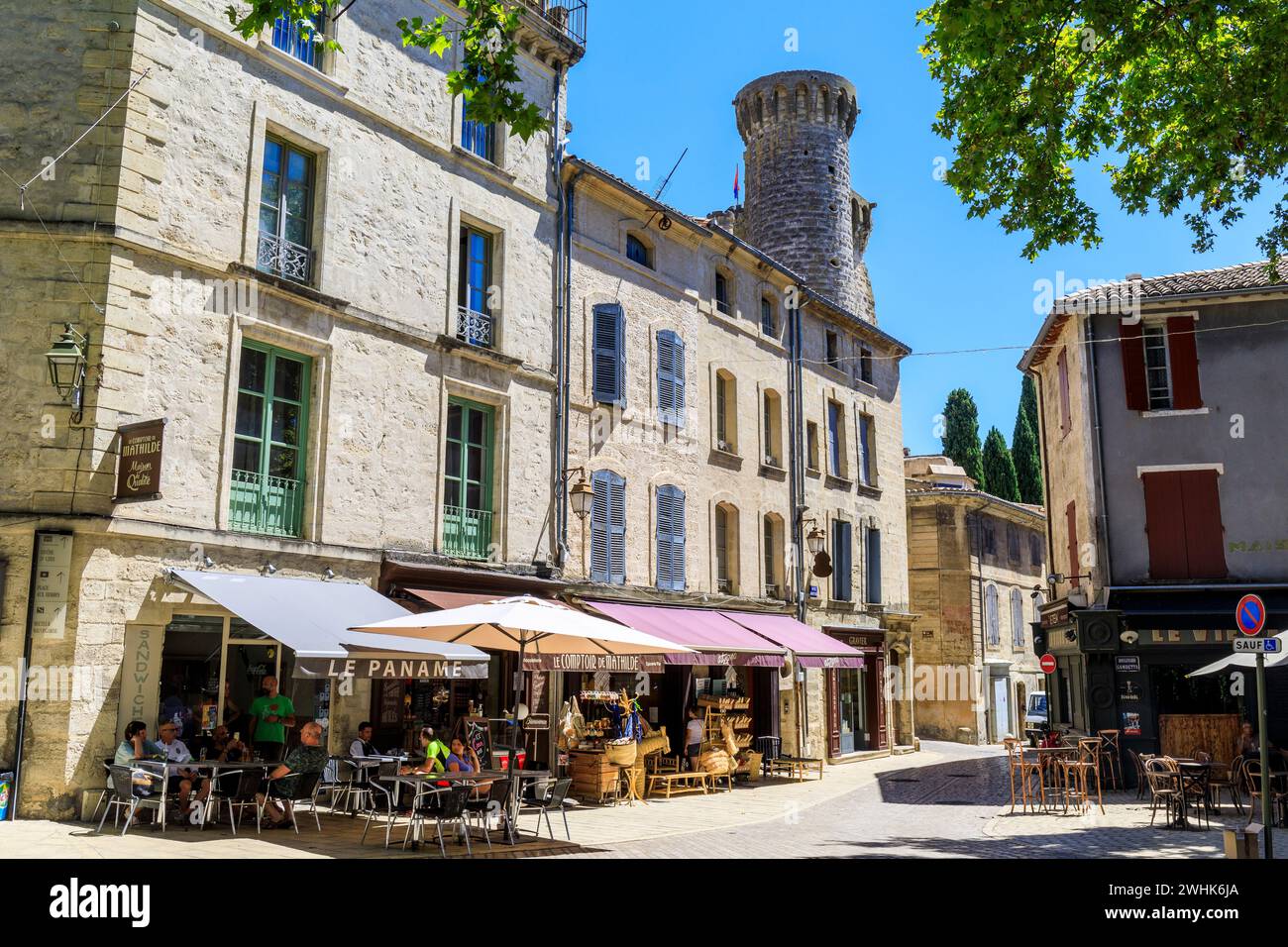 Uzes town hi-res stock photography and images - Alamy
