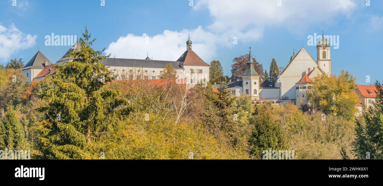 Wolfegg castle and parish church, Ravensburg district Stock Photo - Alamy