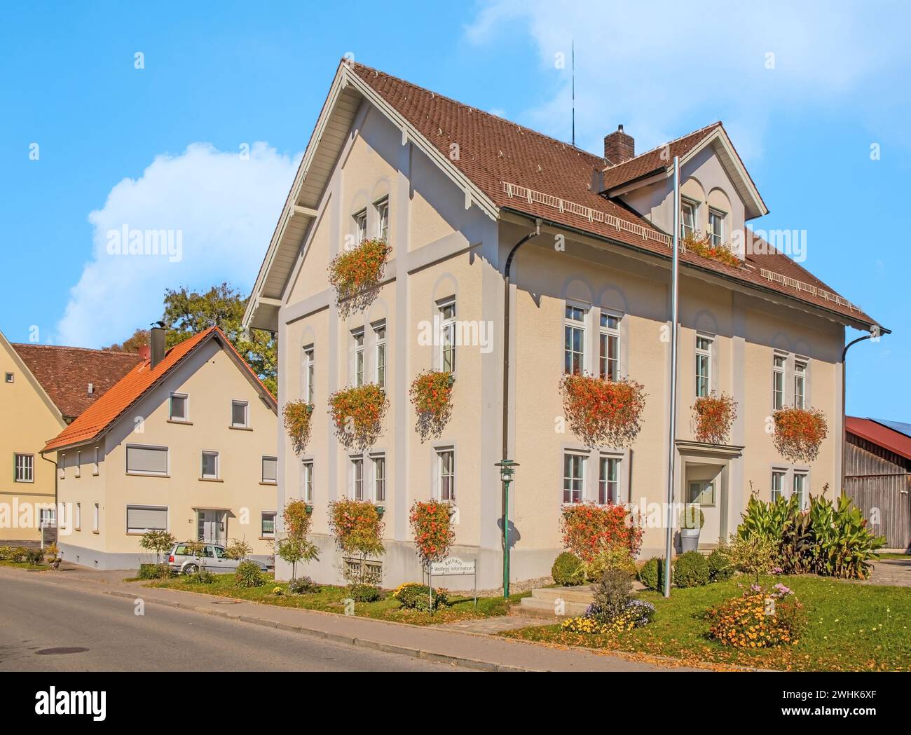 Wolfegg town hall, Ravensburg district Stock Photo - Alamy