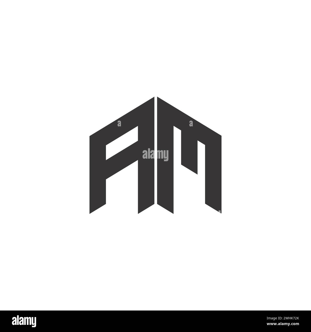 Alphabet Initials logo AM, MA, M and A Stock Vector Image & Art - Alamy