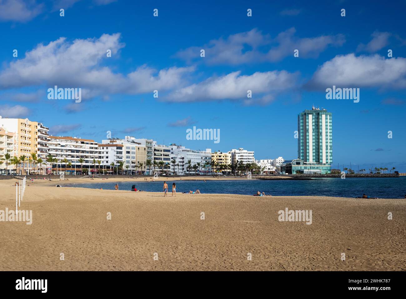 Arrecife, Lanzarote, beach Stock Photo - Alamy